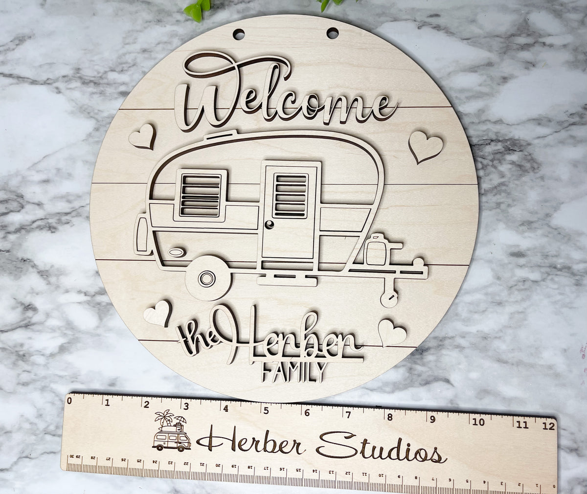 DIY Personalized Camper Welcome Summer Sign WOOD BLANKS Kitsch Porch S ...